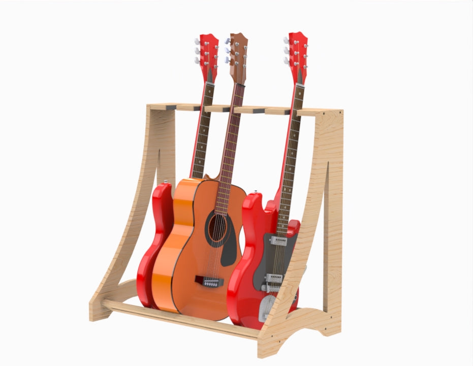 Music Rack Curved Multiple Guitars CLAPTON | RacksCo.